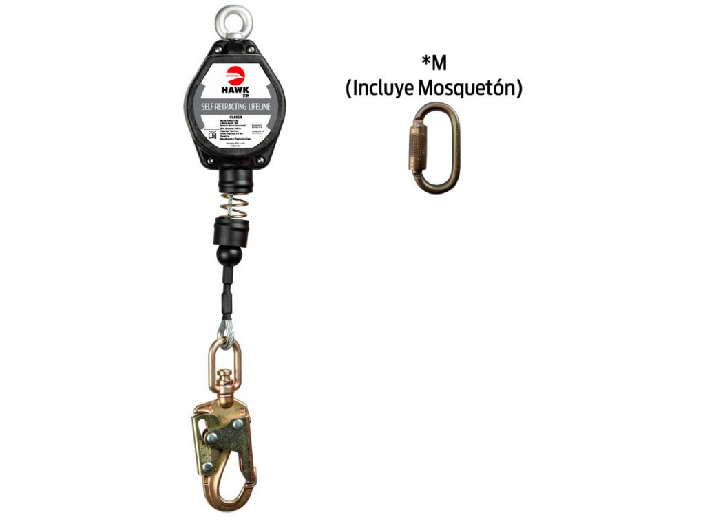 Línea retráctil de acero galvanizado H/RGS-M 10ft HAWK – EPP Industrial ...