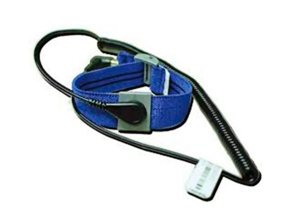 PULSERA ESTATEC ANTIESTATICA DE POLIESTER CONEXION CAIMAN AZUL CON ...