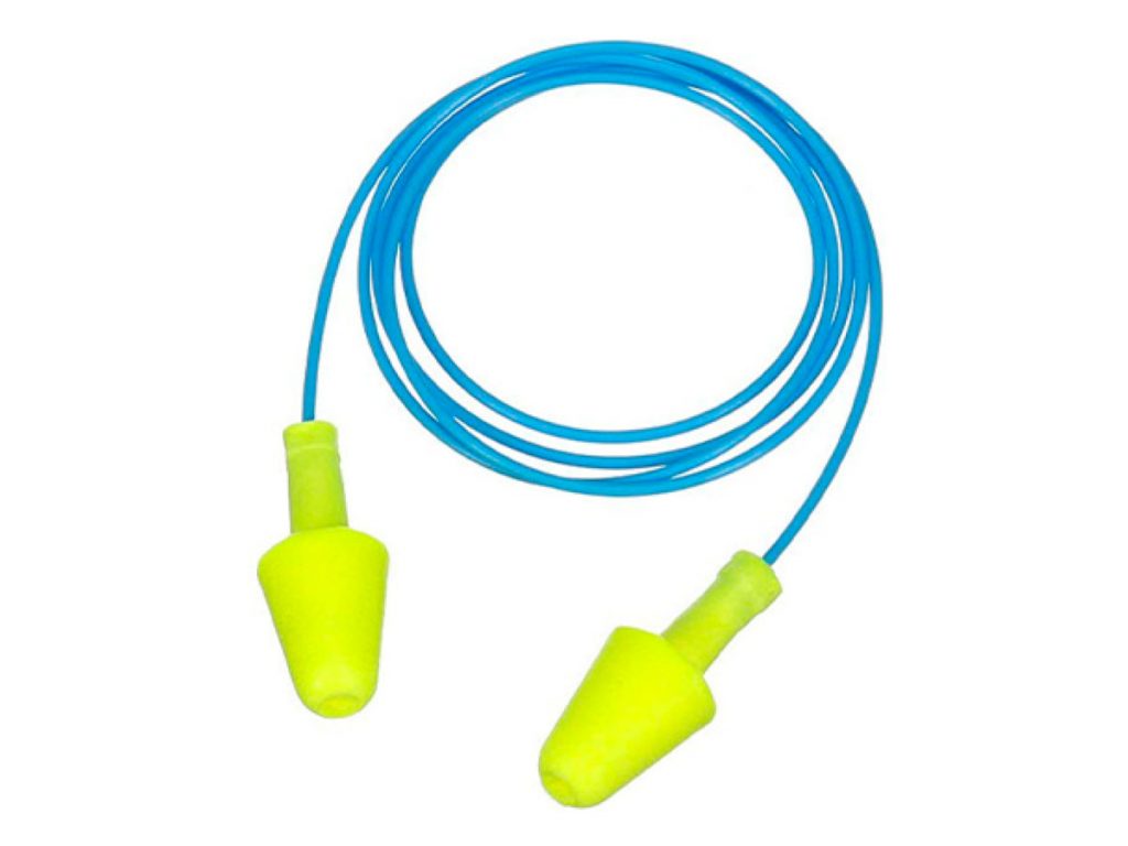 Tapón auditivo 3m E-A-R flexible FIT HA de espuma amarillo con cordón ...